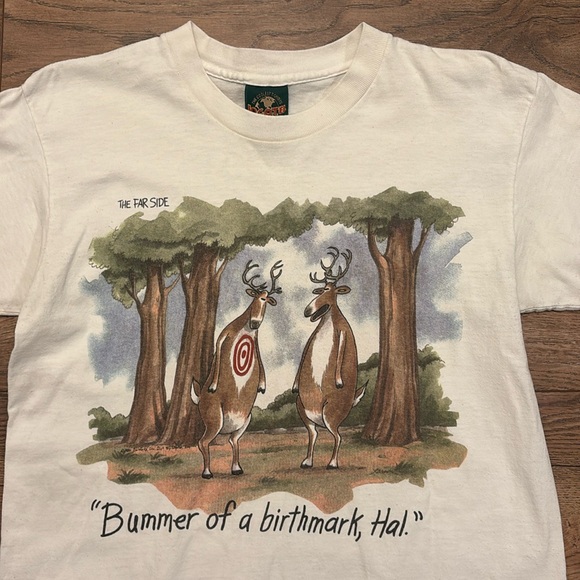 Vintage | Shirts | Vintage 986 The Far Side Comic Bummer Of A Birthmark ...